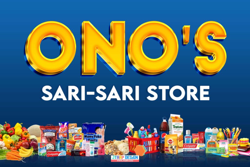 Ono's Sari-Sari Store Business Tarpaulin Design – Business | JTarp Design
