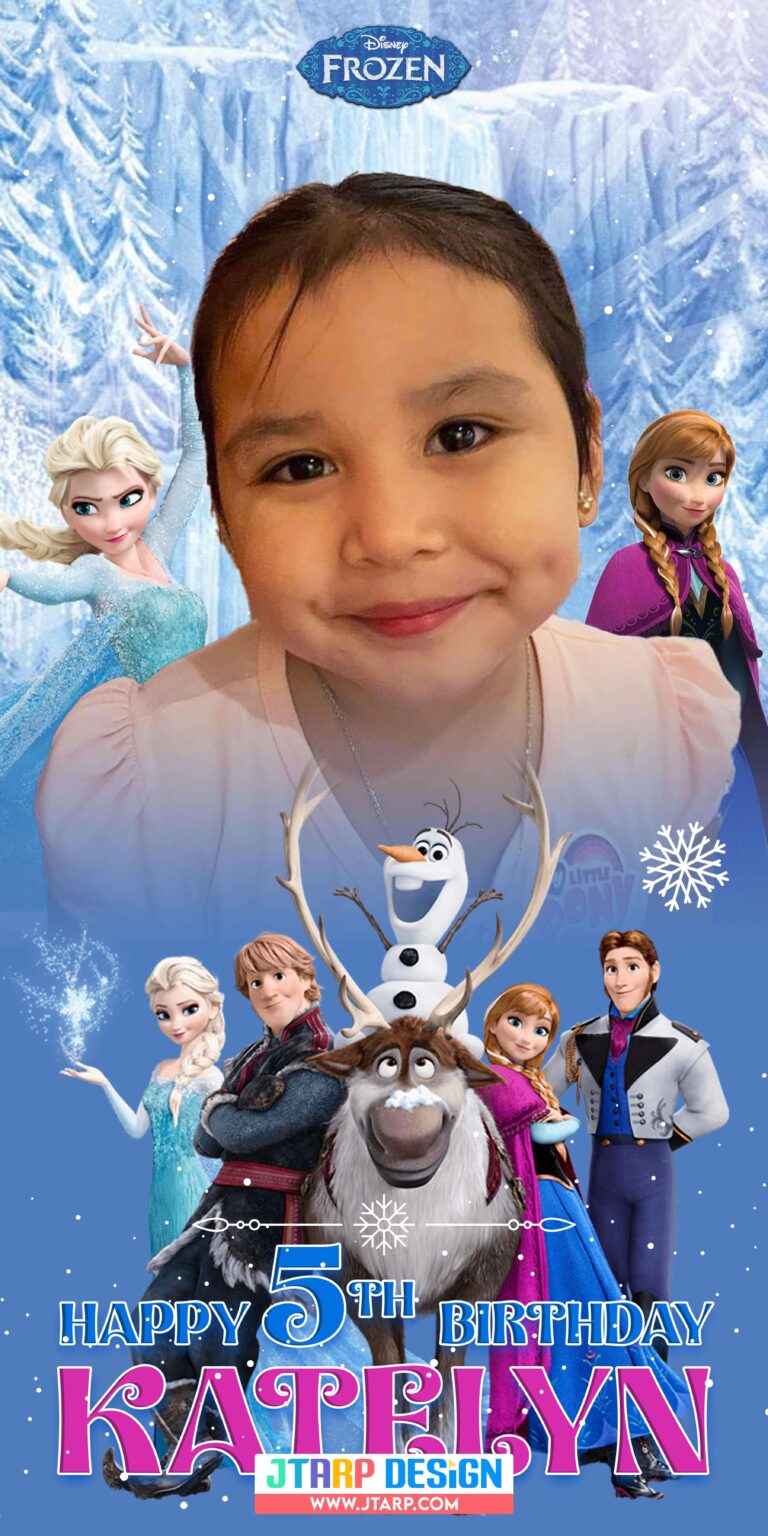 6x3 Katelyn 5th Birthday Frozen Theme copy