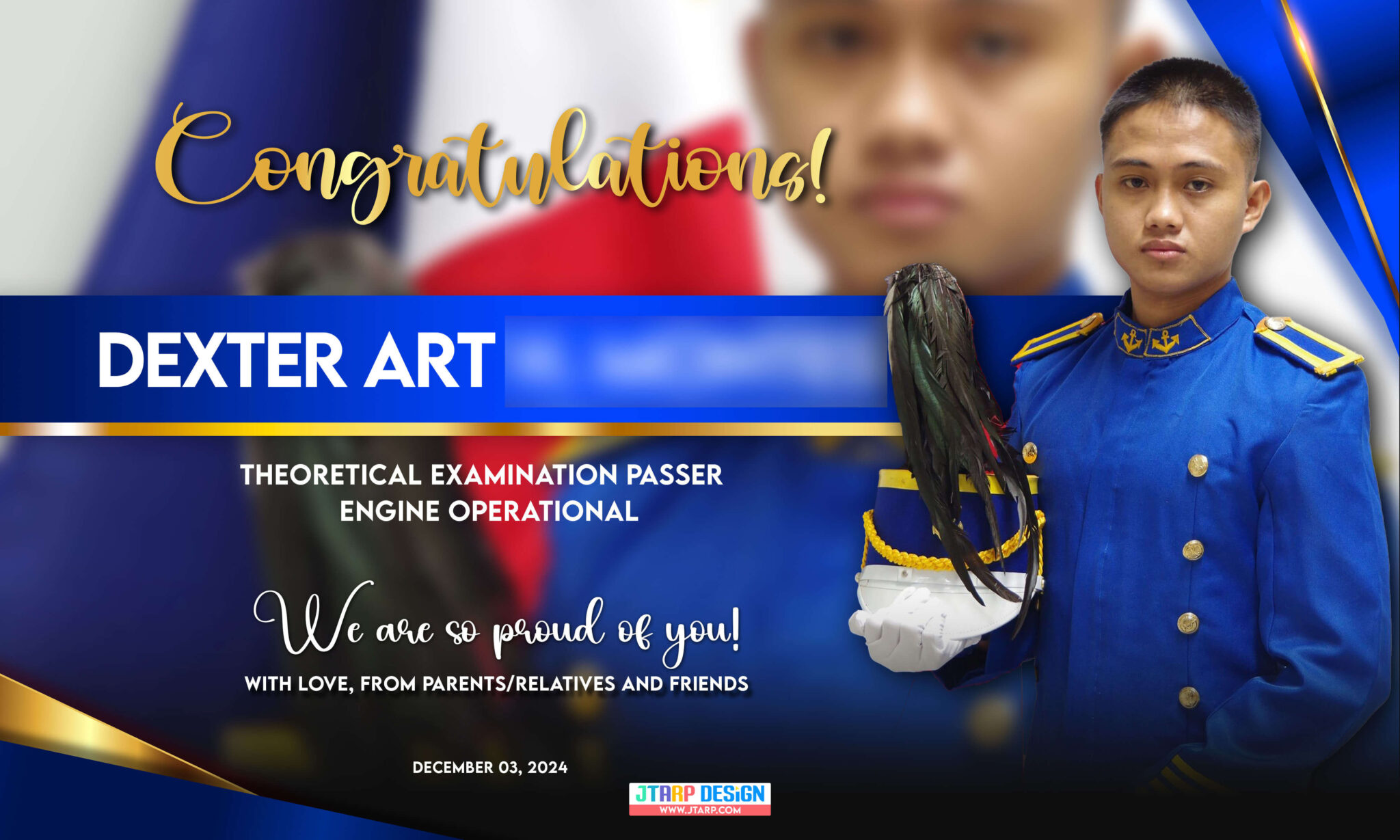 Dexter Art's Theoretical Examination Passer Tarpaulin Design ...