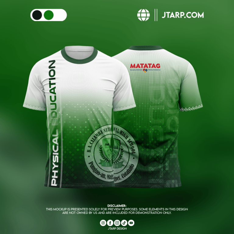 Green PE Uniform for B.A. Calamba National High School