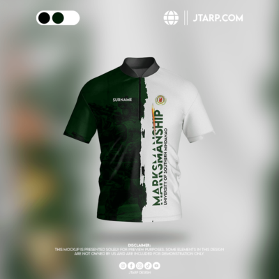 USM 2025 Marksmanship Jersey – Green, White, and Black – Apparel ...