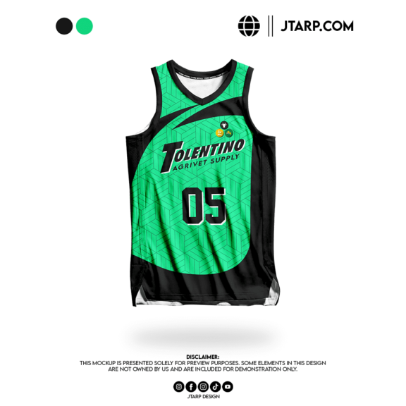 Green Black Sleeveless Jersey Design for Tolentino Agrivet – Apparel ...