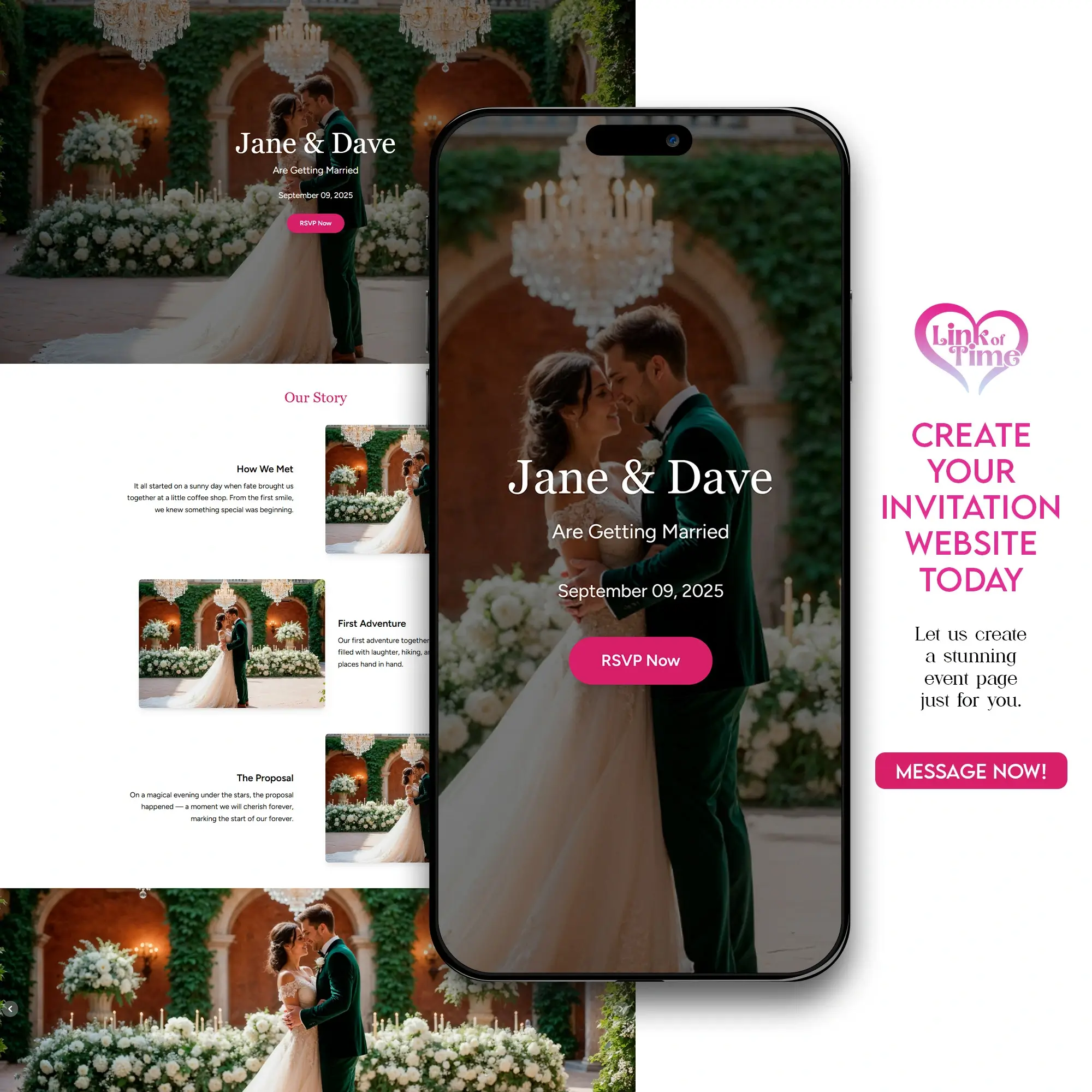 Digital Event Invitation Website – How Link of Time Makes Every Event ...
